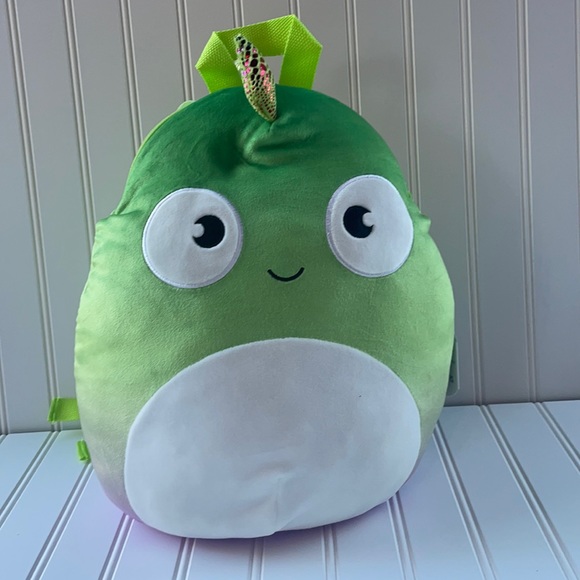 Squishmallows | Toys | Squishmallows Kids Backpack Lizard Denton Plush ...